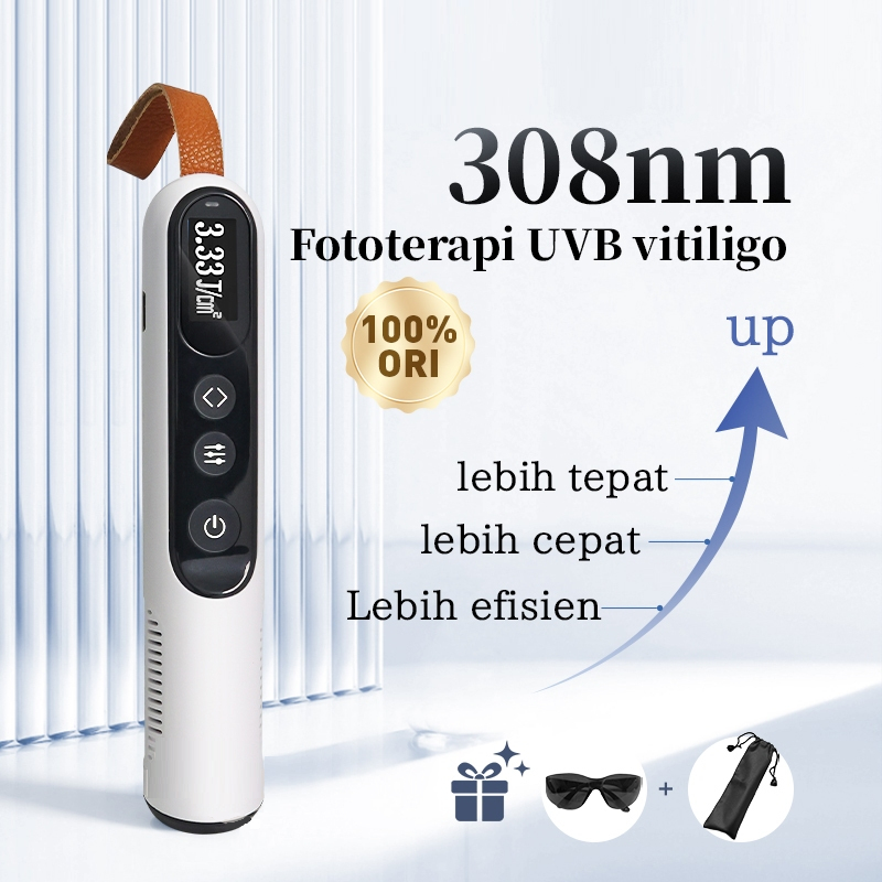 Jual ORIGINAL 100% UVB vitiligo psoriasis lampu LED cahaya excimer 308 nm portable | Shopee ...