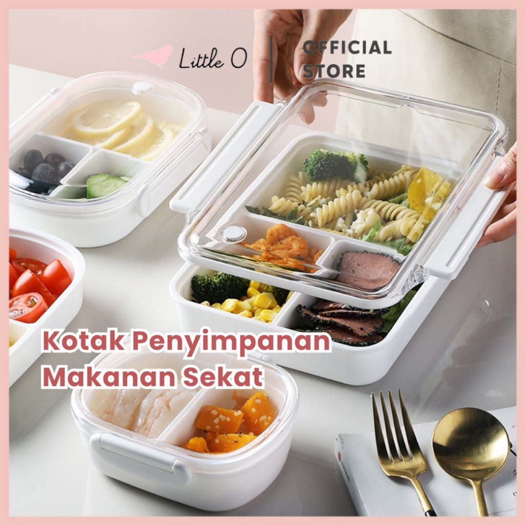 Jual Areum Wadah Simpan Makan Transparan Wadah Set Makanan Aesthetic ...