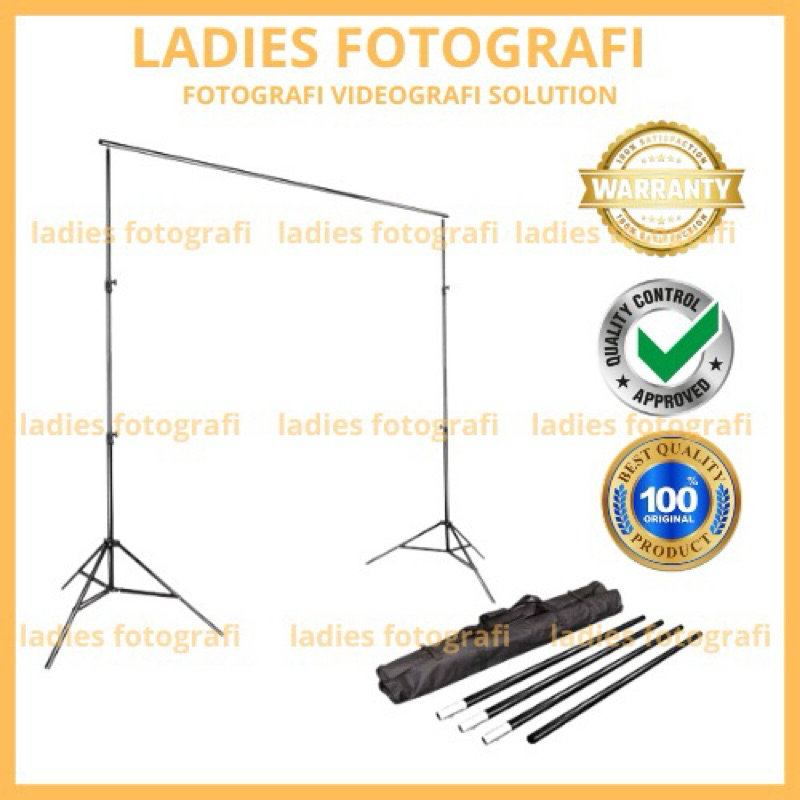 Jual Background Stand Foto Studio 190x300cm - Backdrop - Tiang ...