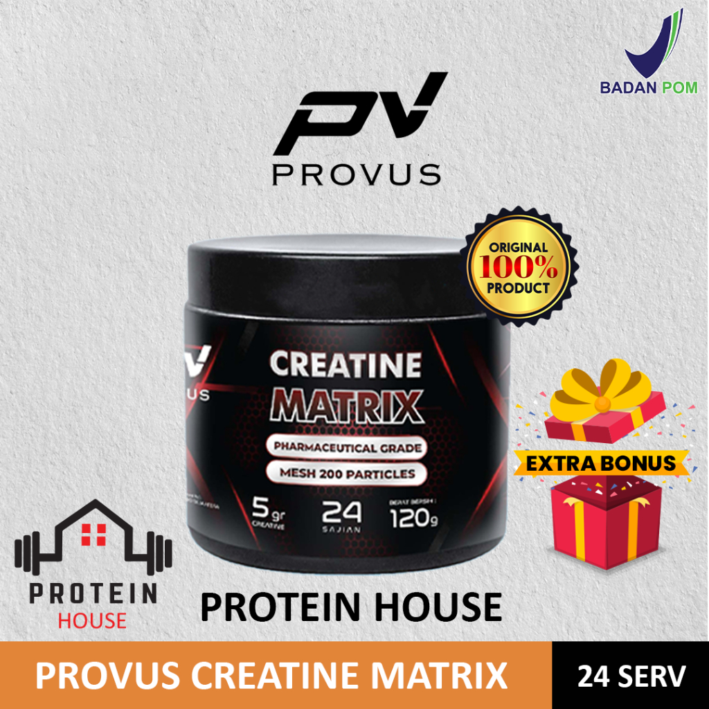 Jual Provus creatine matrix 24serv bpom creatine monohydrate unflavored ...