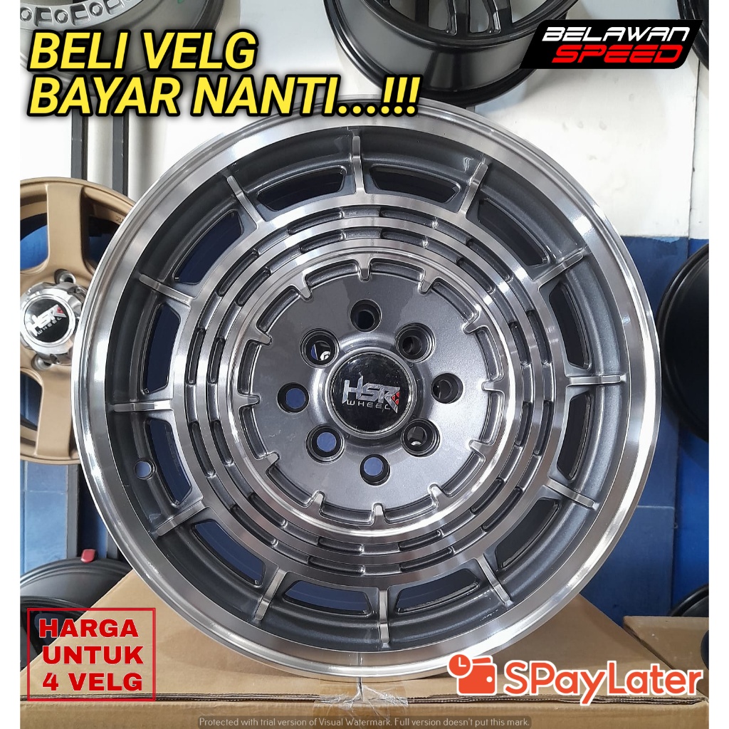 Jual VELG MOBIL RACING PELEK MODIFIKASI RING 14 HSR RTR PCD 4X100/114,3 UNTUK AVANZA XENIA BRIO ...