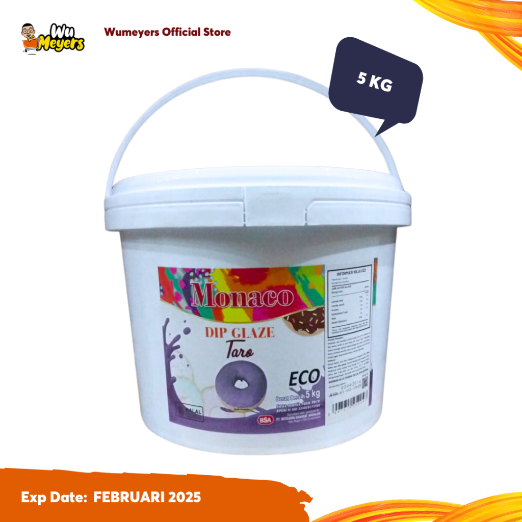 Jual Monaco Dip Glaze Taro Selai Olesan Monaco 5kg | Shopee Indonesia
