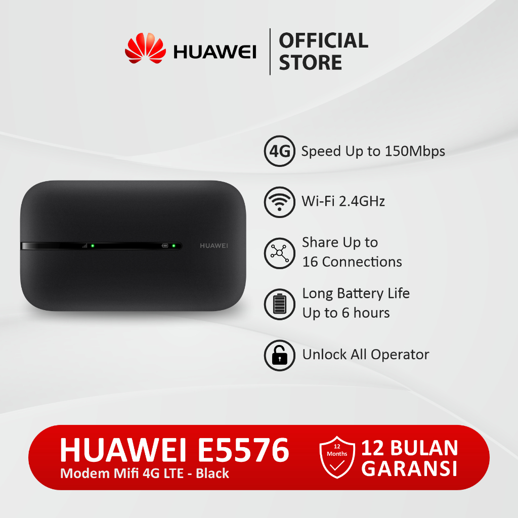Jual Huawei E5576 Travel Wifi Modem Mifi 4G High Speed Data Unlock ...