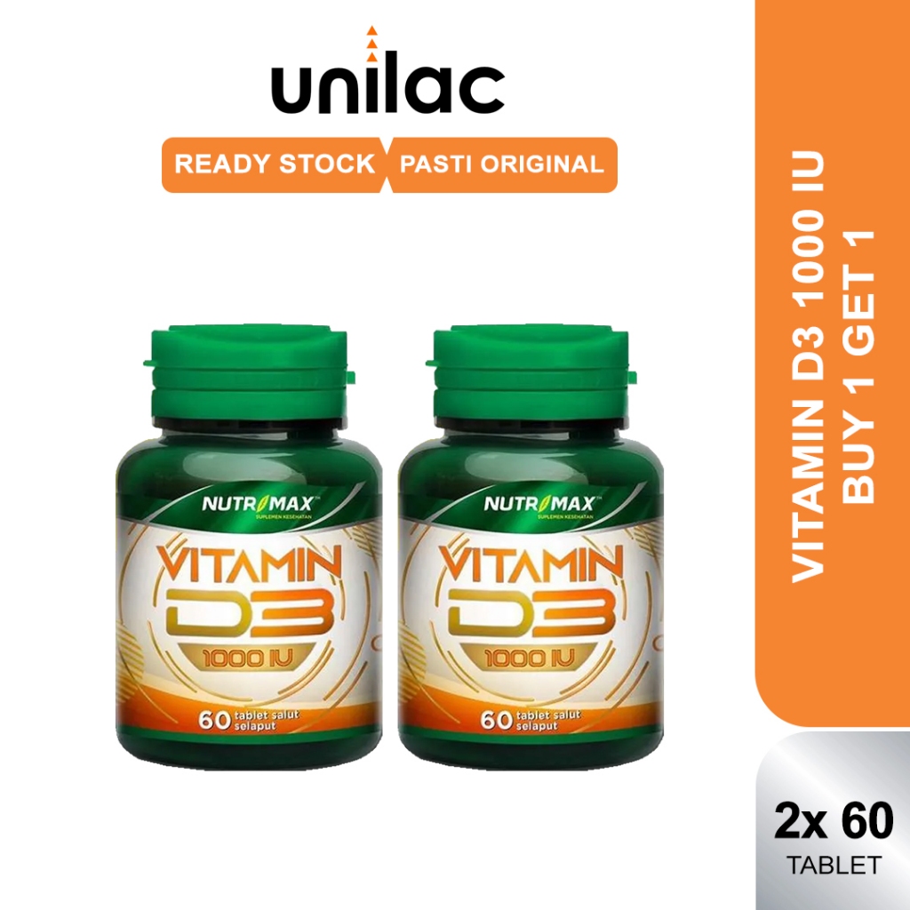 Jual (60 Tablet) Nutrimax D3 1000 IU | Suplemen Daya Tahan Tubuh ...