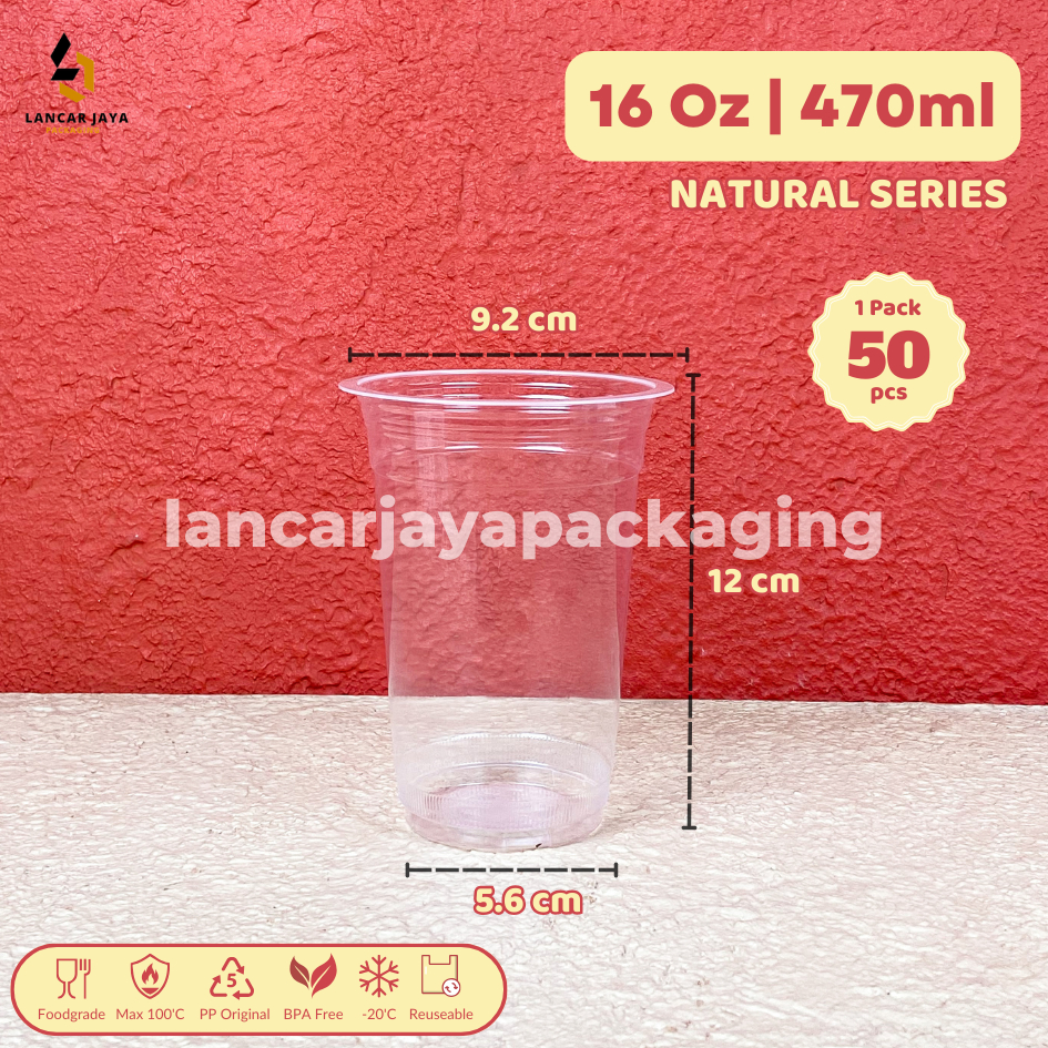 Jual Gelas Plastik Es Teh Jus Pop Ice Cup Minuman Dingin 8 10 12 14 16 ...