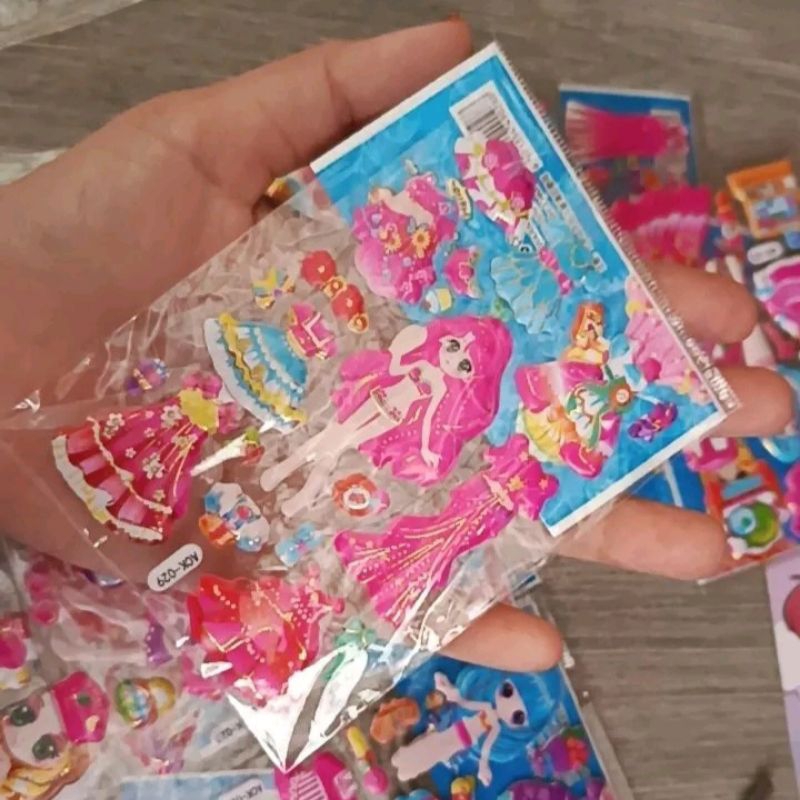 Jual Sticker Timbul Barbie | Stiker mainan kostum bongkar pasang barbie ...