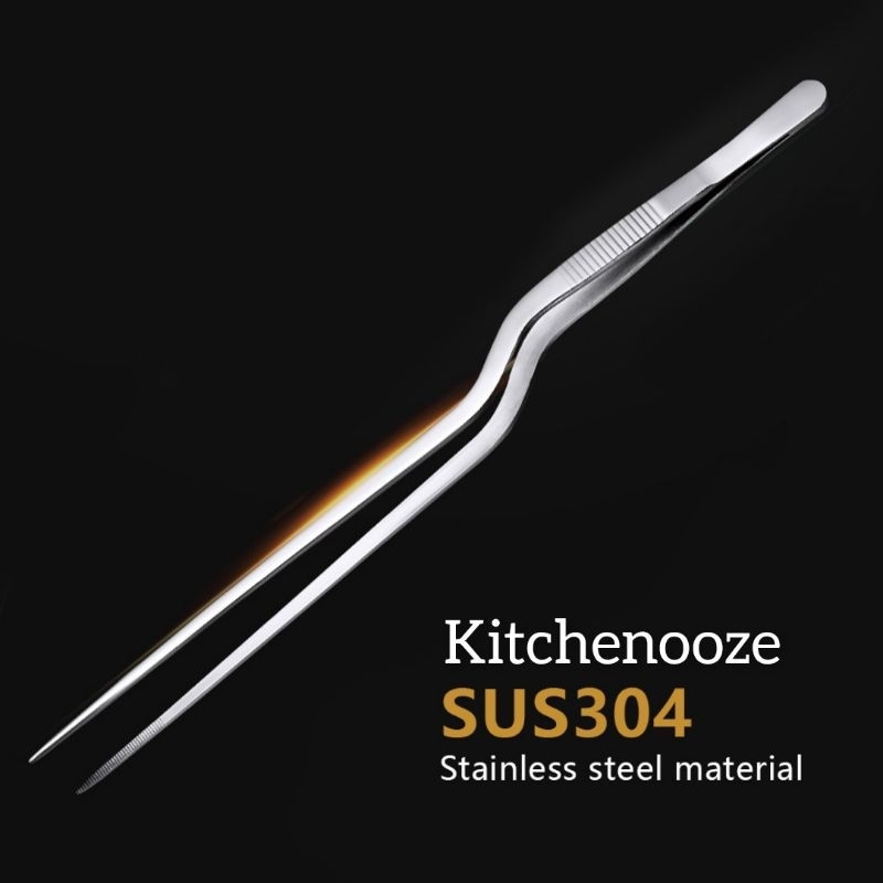 Jual SUS 304 STAINLESS STEEL Material Food Tweezer Tongs | Chef Plating ...