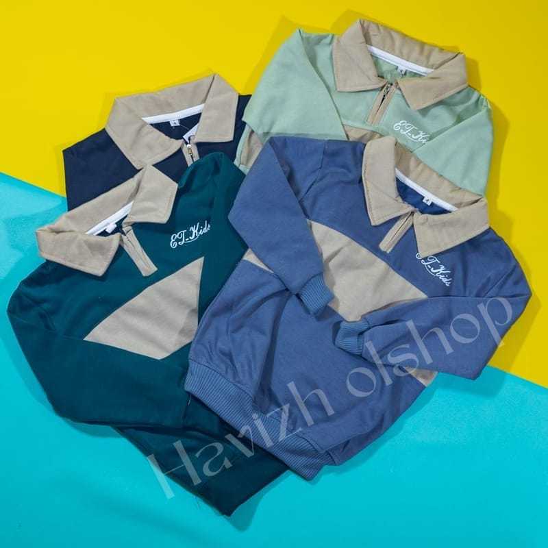 Jual Jaket Varsity Kids 1-12 Tahun // Model Jaket Berkerah | Shopee ...
