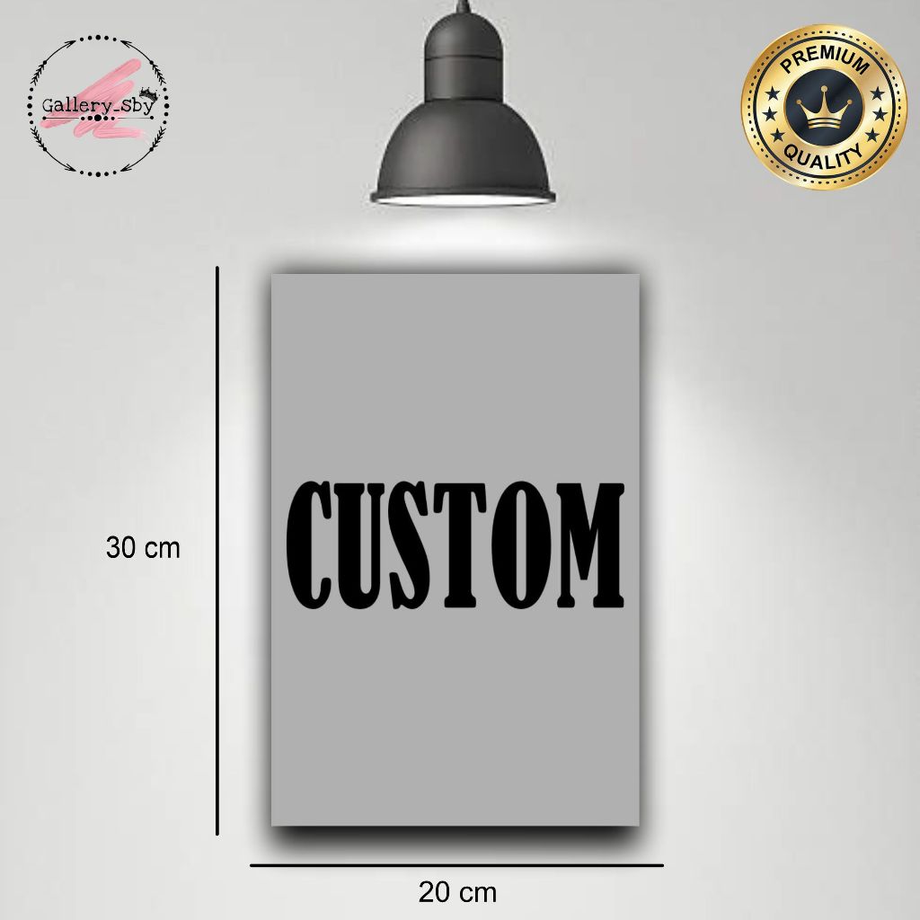 Jual Pajangan Dinding CUSTOM Hiasan Dinding Poster Kayu 20cm x 30cm ...