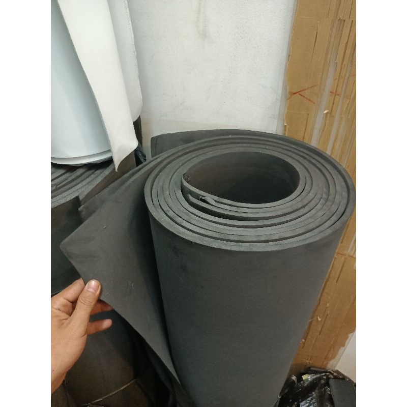 Jual Spon Eva hitam/Sponge busa ati tebel 10mm x 120cm x 210cm | Shopee ...