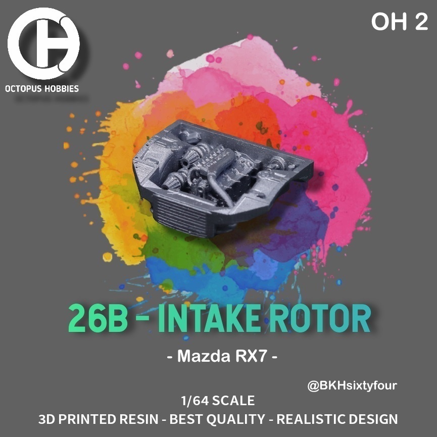 Jual ENGINE BAY 268 INTAKE for MAZDA RX7 DIECAST 1/64 OH2 | Shopee ...