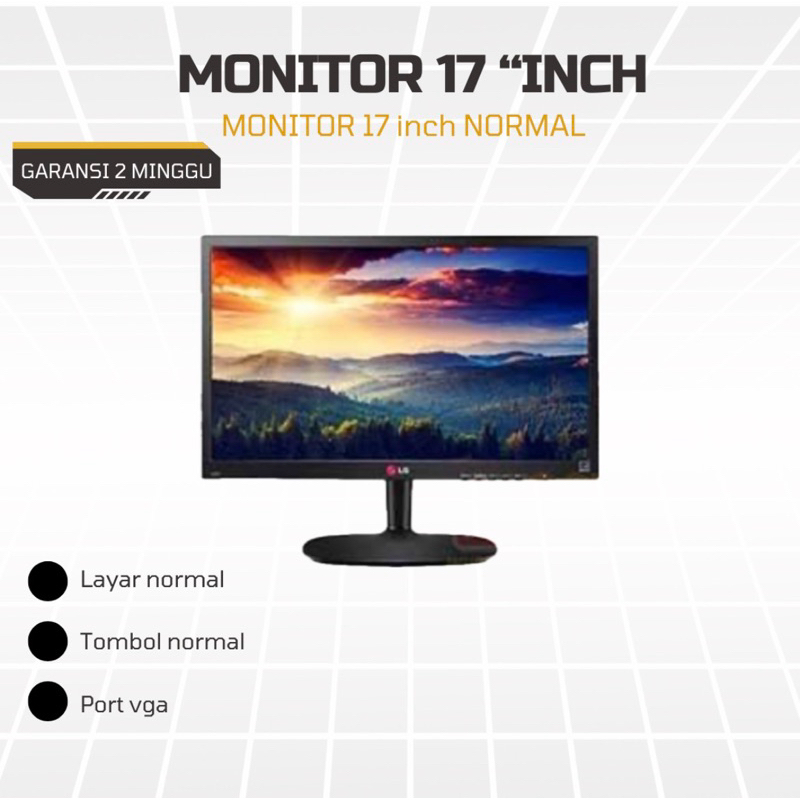 Jual Monitor 17 inch normal | Shopee Indonesia