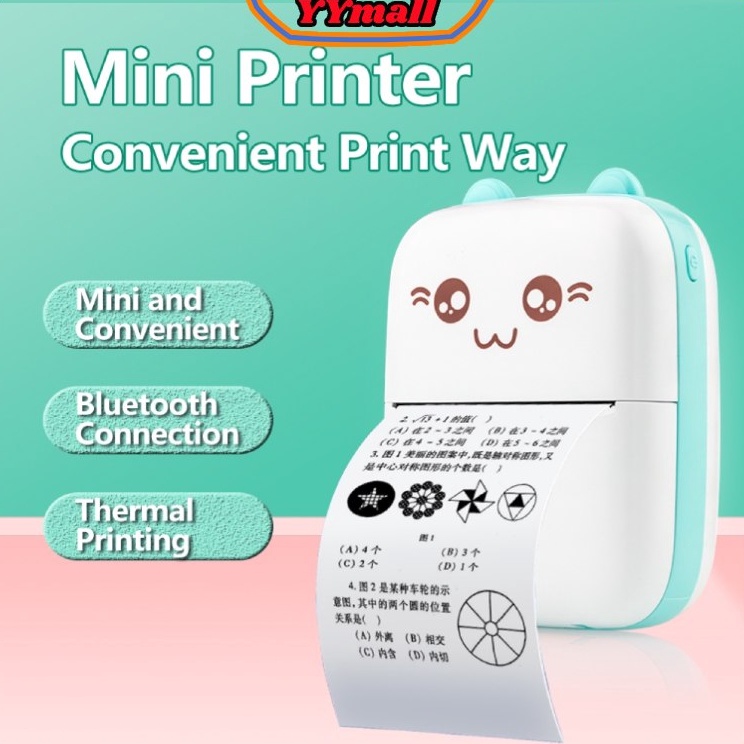 Jual Teknologi Terkini Barang spot COD Mini Thermal Printer Bluetooth ...