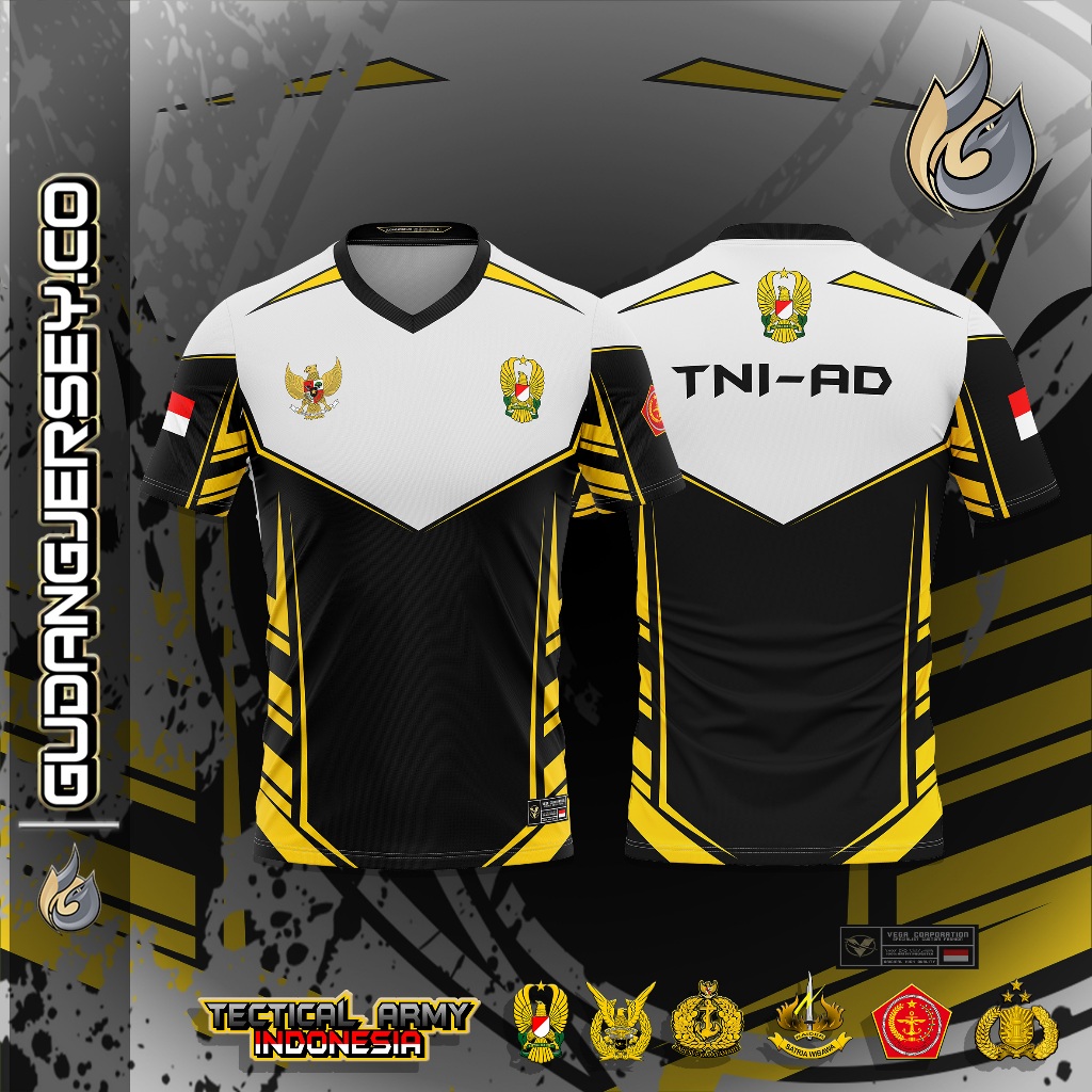 Jual JERSEY TNI AD / TNI AL / TNI AU / POLRI FREE CUSTOM LOGO | Shopee ...