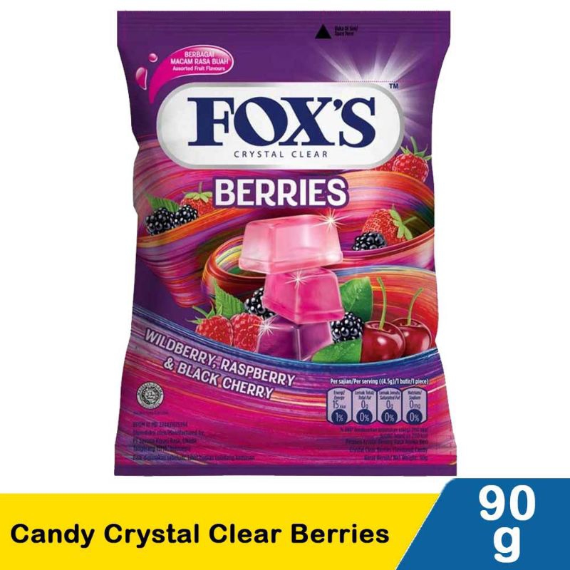 Jual FOX CANDY CRYSTAL CLEAR BERRIES 90G | Shopee Indonesia
