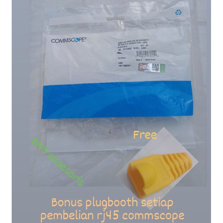 Jual Premium konektor rj45 commscope amp connector rj45 commscope amp ...