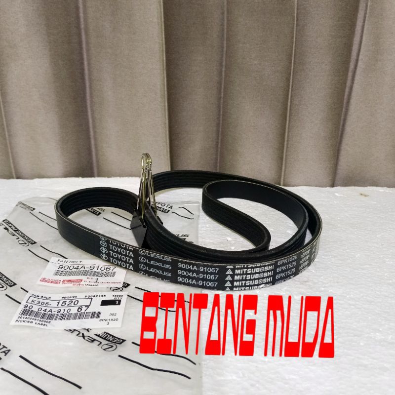 Jual FAN BELT GRAND AVANZA XENIA GREAD 2016 UP FAN BELT MITSUBOSHI ...