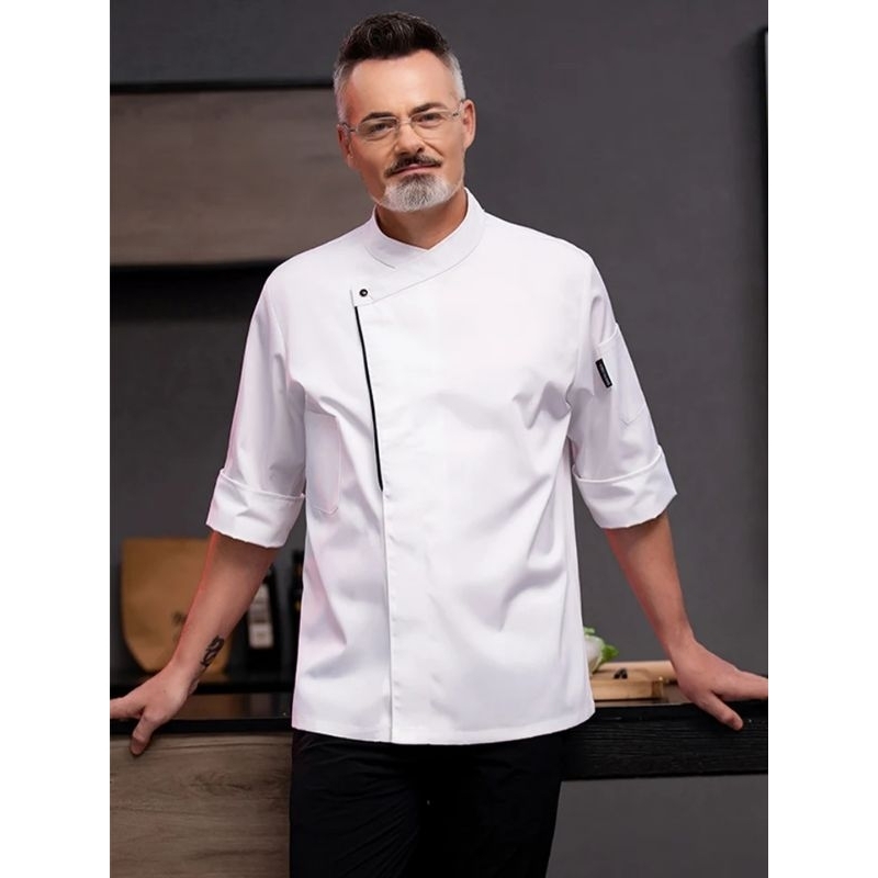 Jual Chef jacket baju koki chef unisex premium / Seragam hotel restoran ...