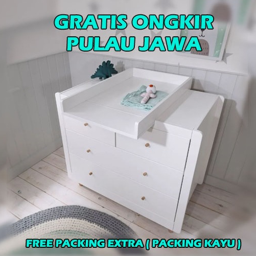 Jual SIENA Meja Popok Bayi / Baby Tafel / Lemari Ganti Popok Bayi ...