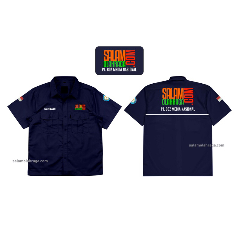 Jual SERAGAM PERS WARTAWAN RESMI MEDIA NASIONAL SALAM OLAHRAGA (KHUSUS ...
