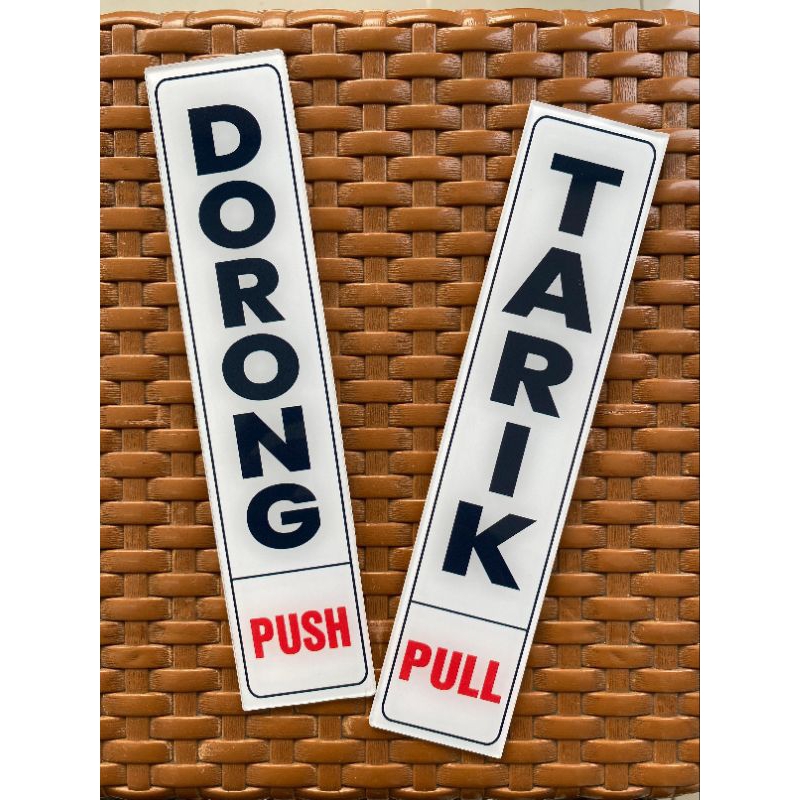 Jual Sign Akrilik Pintu/Tarik Dorong Pintu Akrilik | Shopee Indonesia