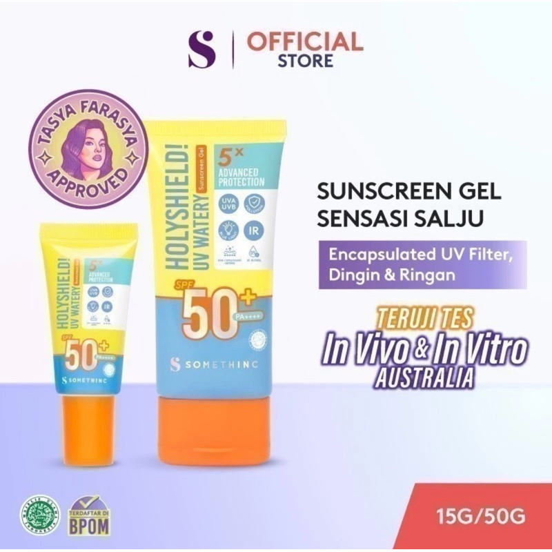 Jual SOMETHINC HOLY SHIELD UV WATER SPF 50+ PA++++ 15GR | Shopee Indonesia