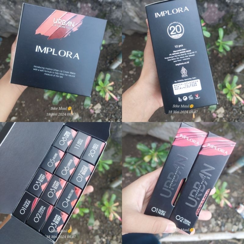 Jual PAKET USAHA IMPLORA | ORIGINAL IMPLORA Urban Lip Cream Matte ...