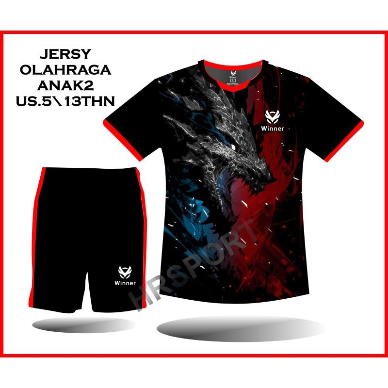 Jual JERSEY ANAK ANAK USIA 5/13THN COCOK UNTUK OLAHRAGA BOLA FUTSAL ...