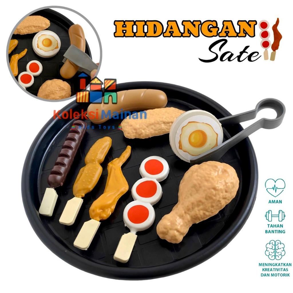 Jual Pretend play mainan masak masakan anak nampan hidangan peran sate ...