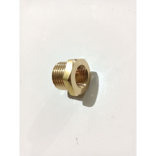 Jual Neple 1/2" x 1/4" Vlog Ring Sambungan Drat Kuningan / Vlok Ring ...