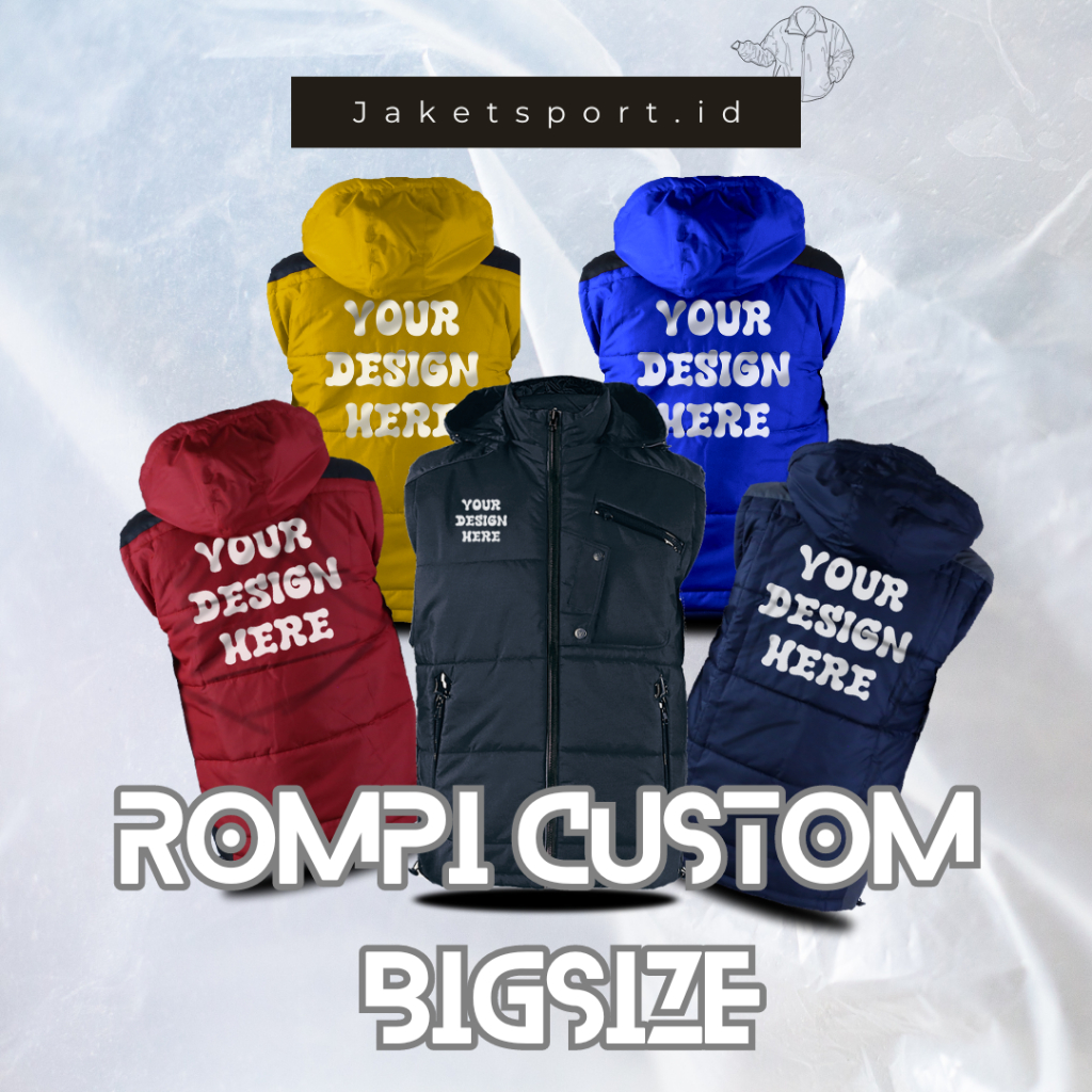 Jual ROMPI JUMBO BIG SIZE CUSTOM POLOS PARASUT TEBAL TAHAN ANGIN 3 ...
