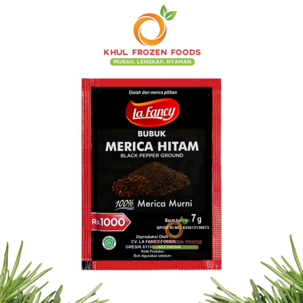 Jual La Fancy Merica Hitam Bubuk 2Pcs 7Gr / La Fancy Foods Merica Hitam ...