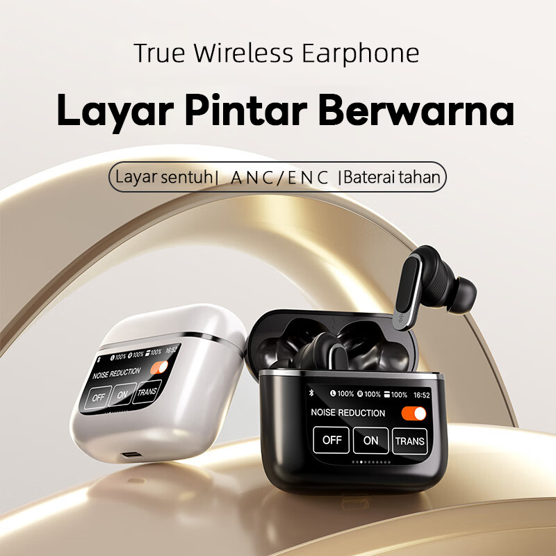 Jual True Wireless Tour Pro 2 ANC Earphone Bluetooth LED Smart Touch ...