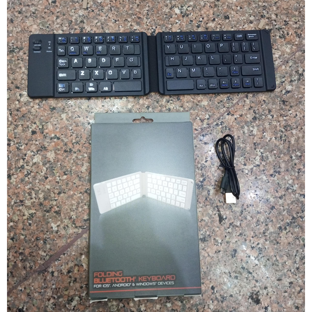 Jual Keyboard Wireless Bluetooth Foldable Touchpad / KEYBOARD WIRELESS ...