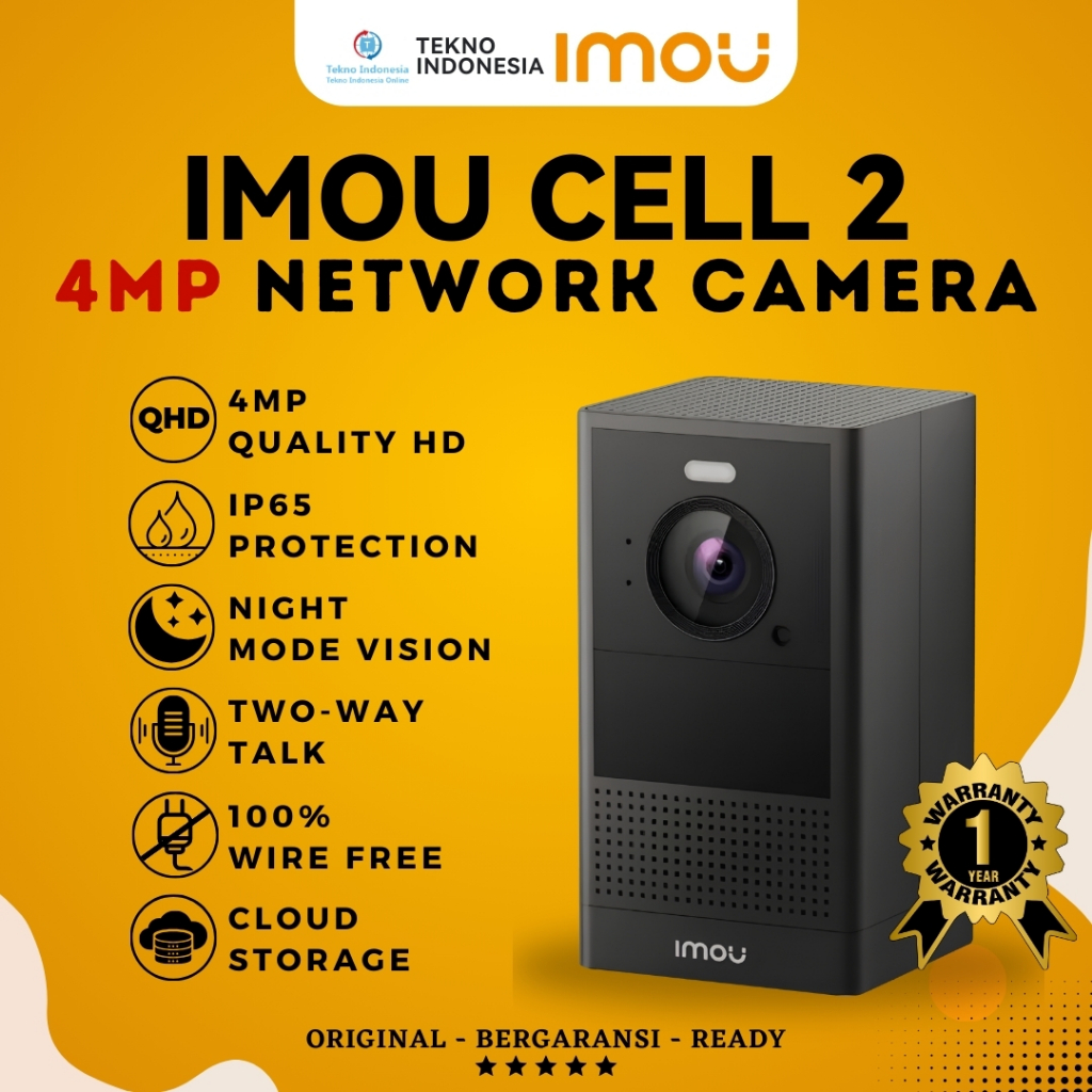 Jual SALE! Kamera Battery Imou Cell 2 4MP Full Color Night Vision Dual ...