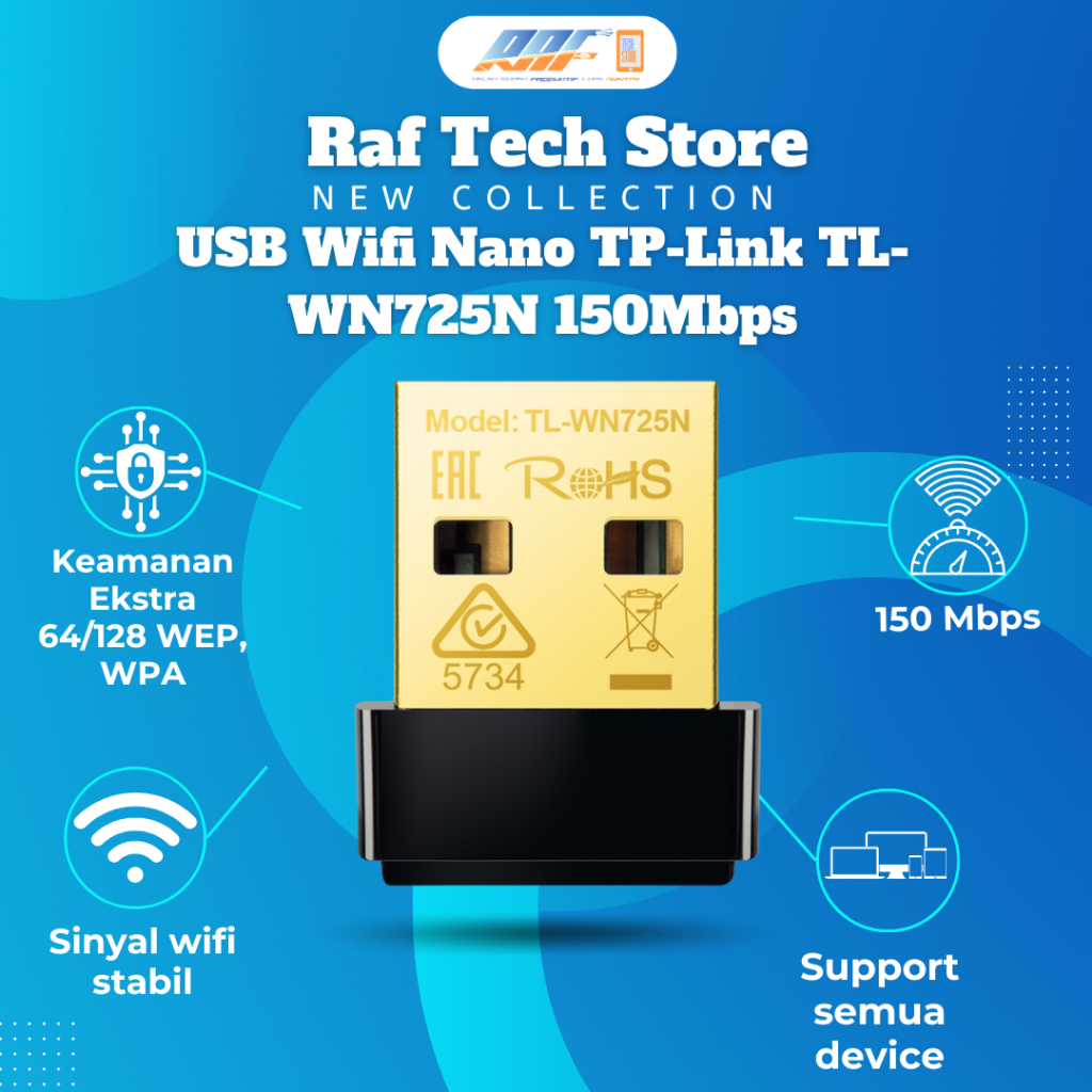 Jual USB Wifi Nano TP-Link TL-WN725N 150Mbps - USB Adapter - Wifi ...