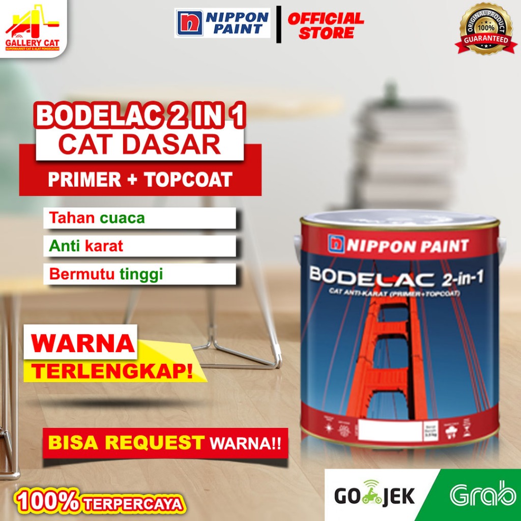Jual CAT ANTI KARAT BODELAC NIPPON PAINT 2 IN 1 CAT PELAPIS ANTI KARAT ...
