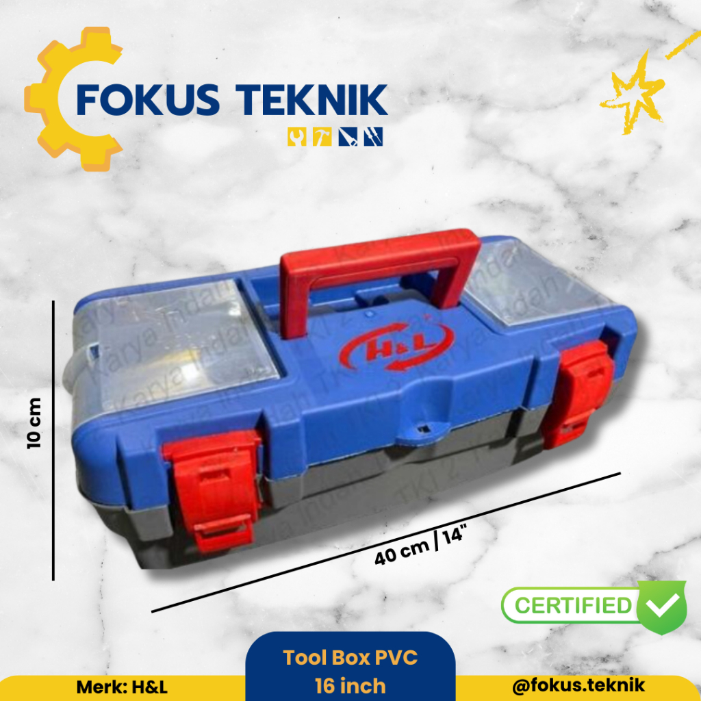 Jual Tool Box H&L HL Toolbox Kotak Tempat Penyimpanan Alat Perkakas 16 ...
