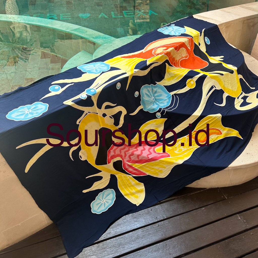 Jual Kain Pantai Bali Jumbo Premium 2 meter Part A | Kain Pantai Lukis Tebal Asli 200x123cm ...