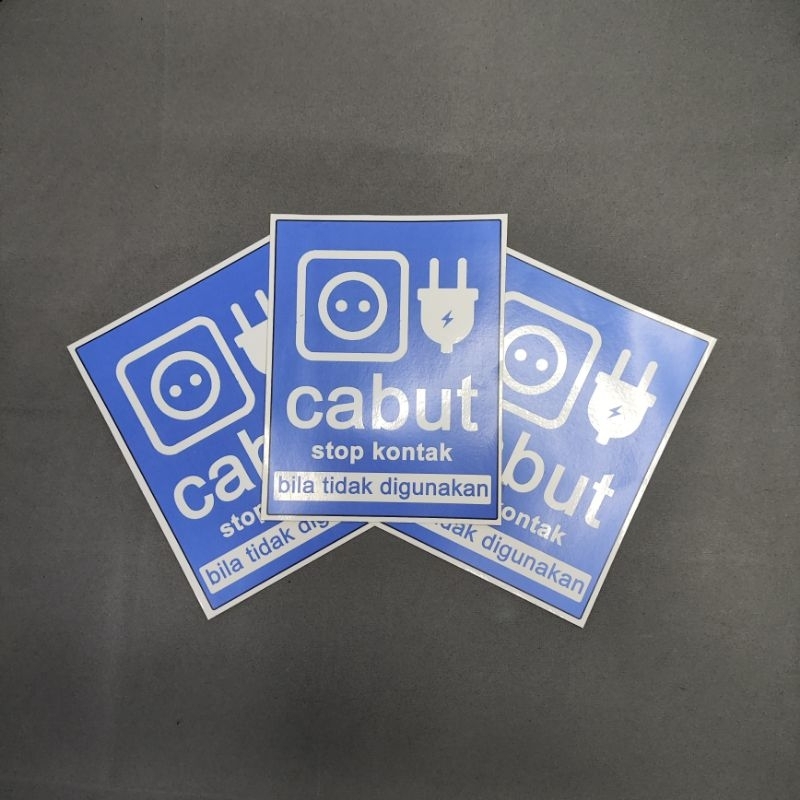 Jual STIKER TANDA INDOOR HEMAT LISTRIK BILA TIDAK DIGUNAKAN | Shopee ...