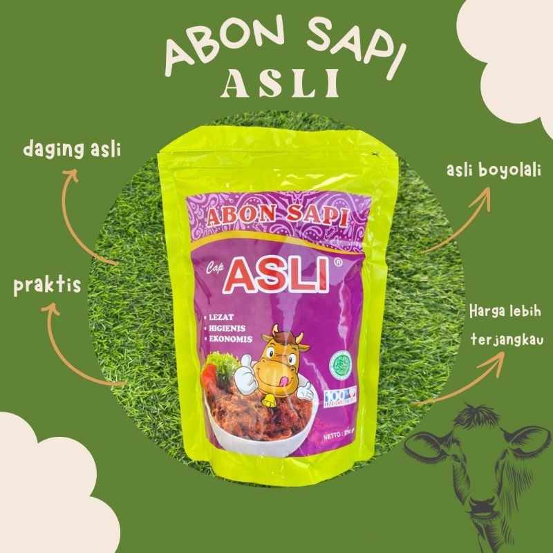 Jual ABON SAPI cap ASLI 250 gram | Shopee Indonesia