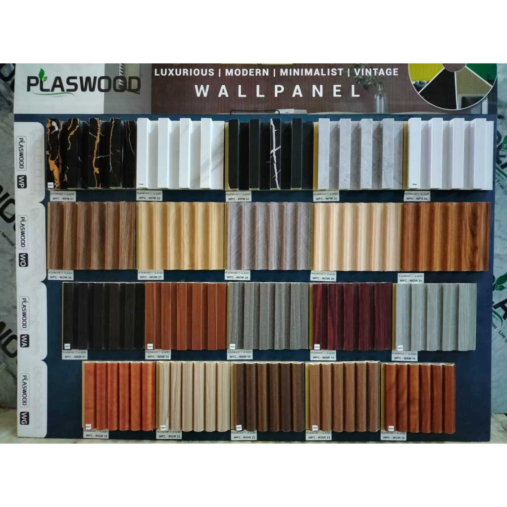 Jual WPC PANEL DINDING KAYU KISI KISI WPC WALL PANEL WOODGRAIN 3 METER ...