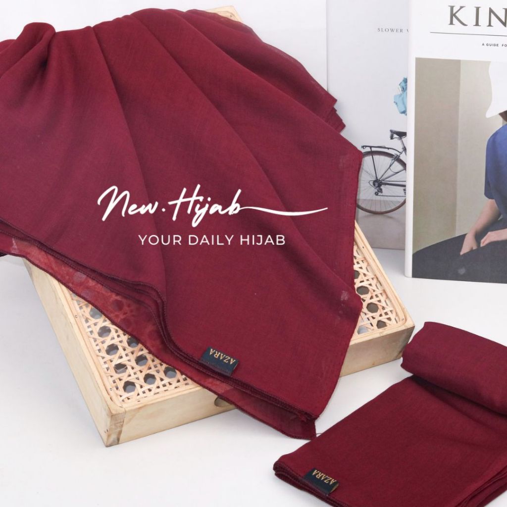 Jual Kerudung Paris Jadul Neci 2 Sisi / Hijab Segiempat Polos Paris ...