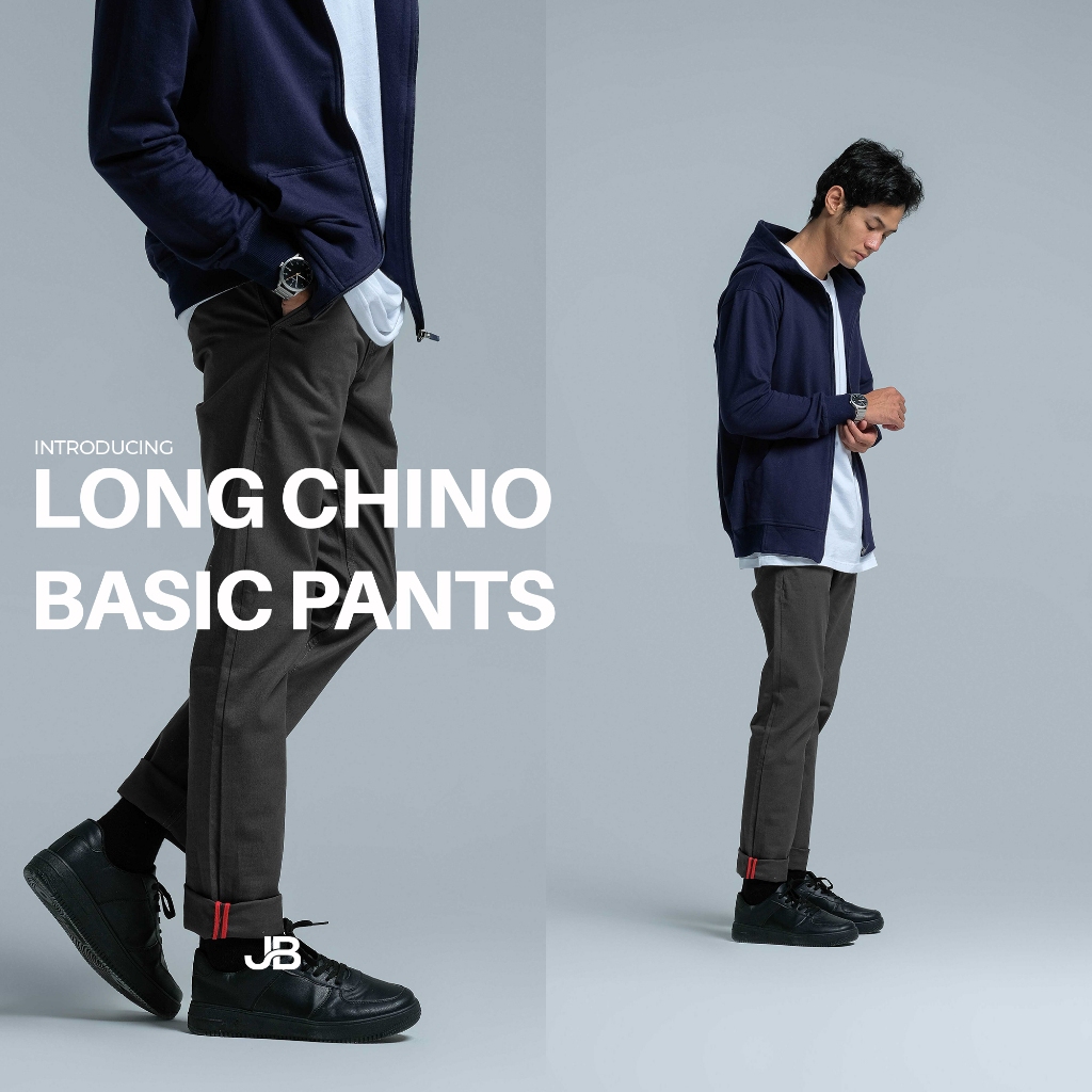 Jual JB - Long Chino Basic Dark Grey - Celana Chinos Panjang Pria ...