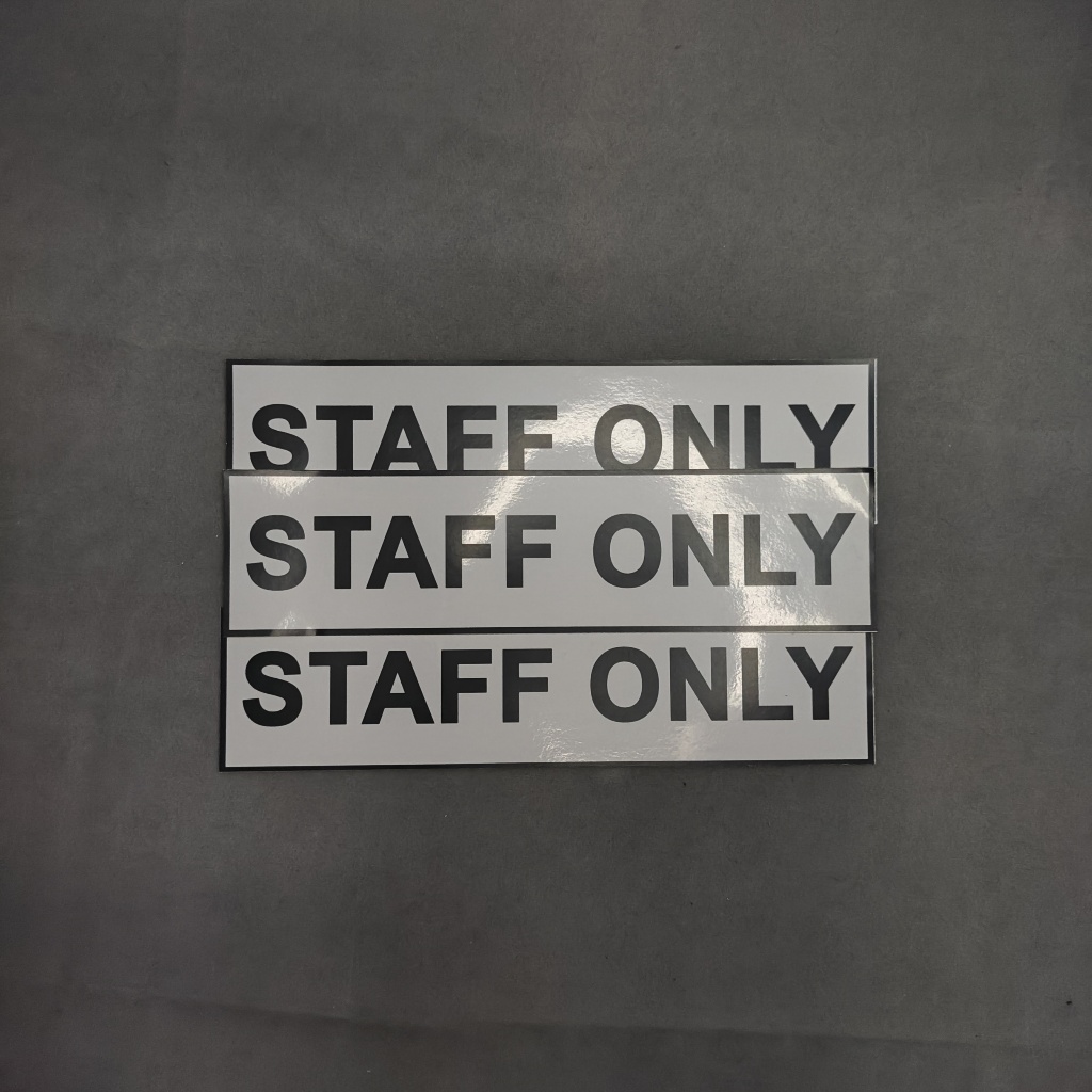 Jual STIKER TANDA LABEL RUANGAN STAFF ONLY | Shopee Indonesia
