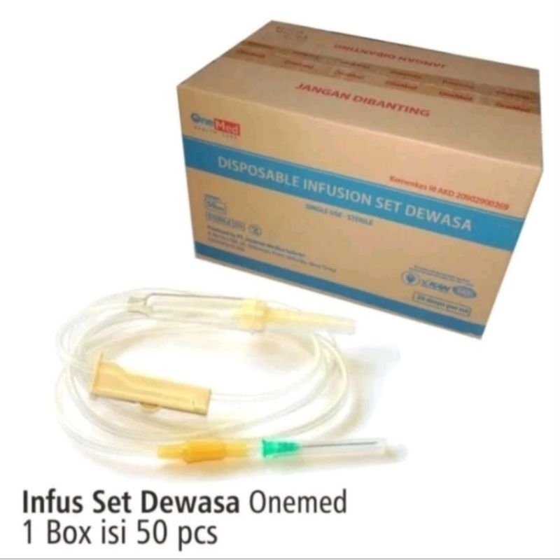 Jual infuset dewasa 1 box isi 50 pic / infusion set dewasa | Shopee ...