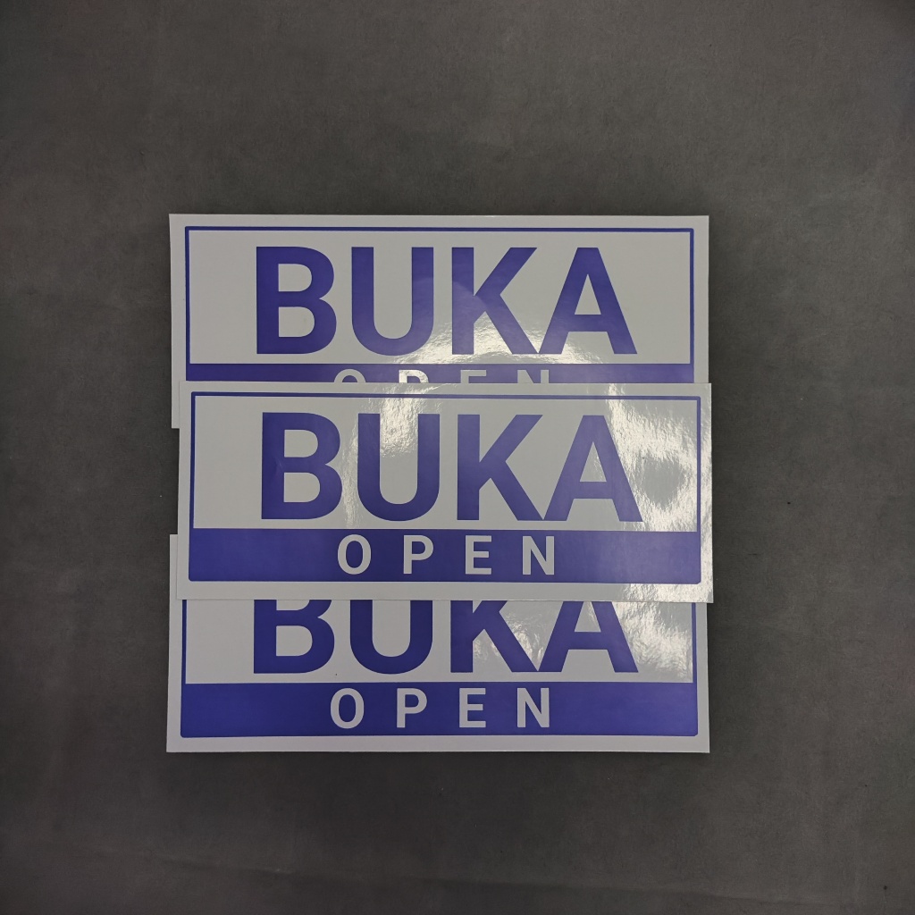 Jual STIKER TANDA LABEL BUKA (OPEN) | Shopee Indonesia