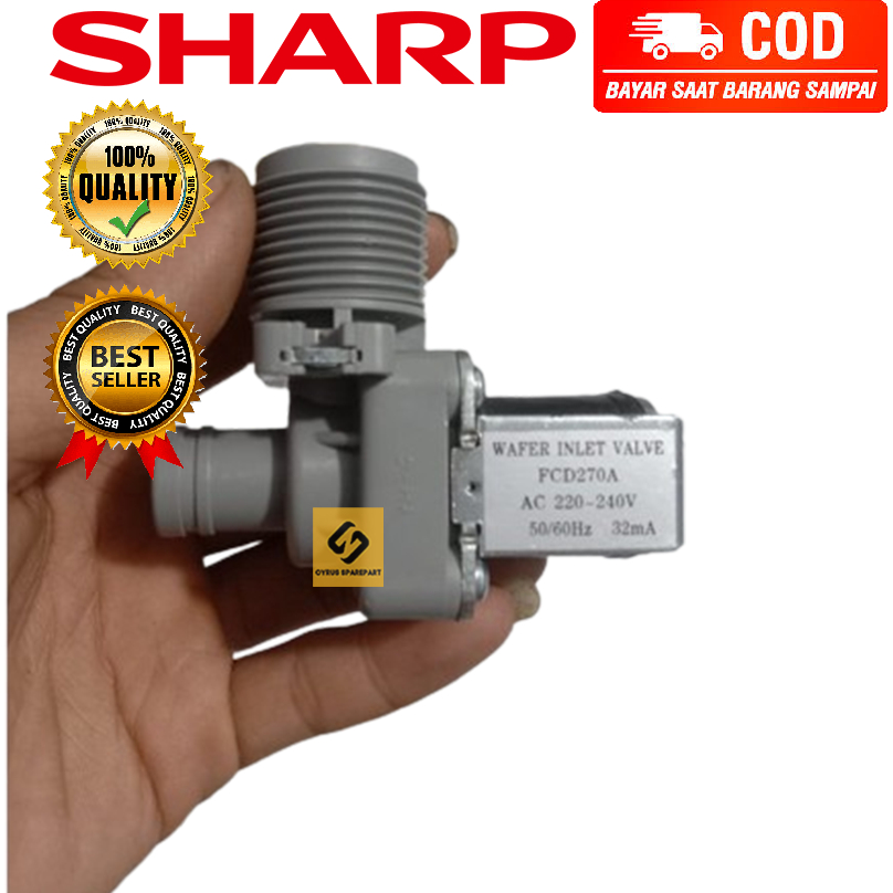 Jual Selenoid Water Inlet Valve Mesin Cuci Sharp Top Loading | 1 Tabung ...