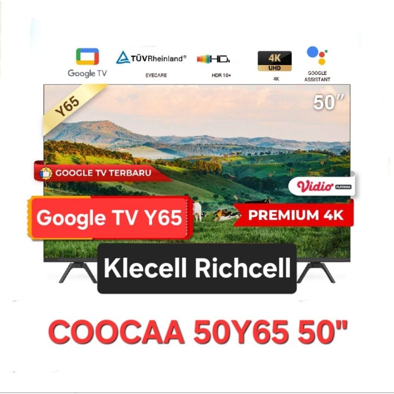 Jual NEW COOCAA 50Y65 50 inch NEW GOOGLE TV-4K UHD-Dolby Audio (COOCAA ...