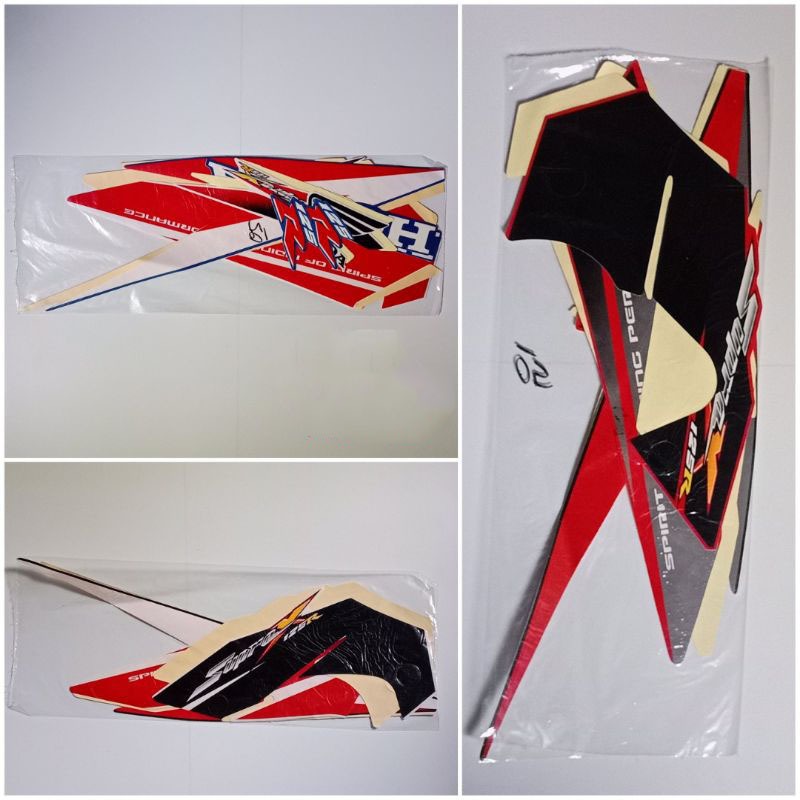 Jual STIKER STICKER STRIPING MOTOR HONDA SUPRA X 125 R 2005 LIST LES ...